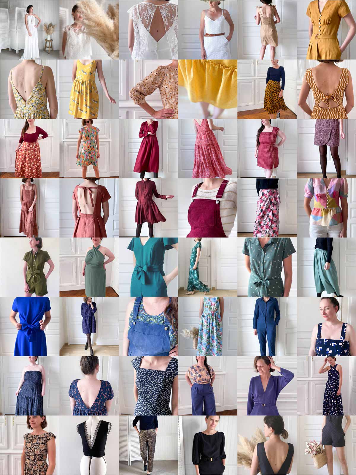 Patrons de Robes à Personnaliser, PDF ou Pochette du 34 au 56