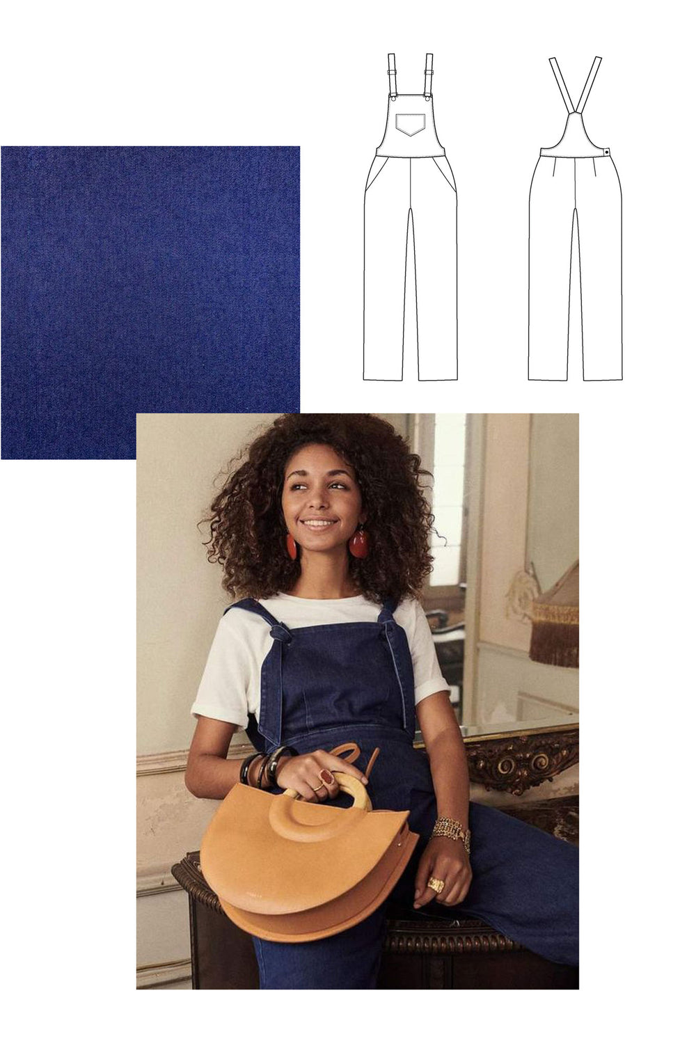 Salopette, Patron de Couture PDF à Personnaliser