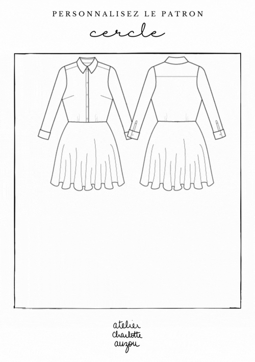 Jupe Cercle, Patron de Couture PDF de Robe de Mariée